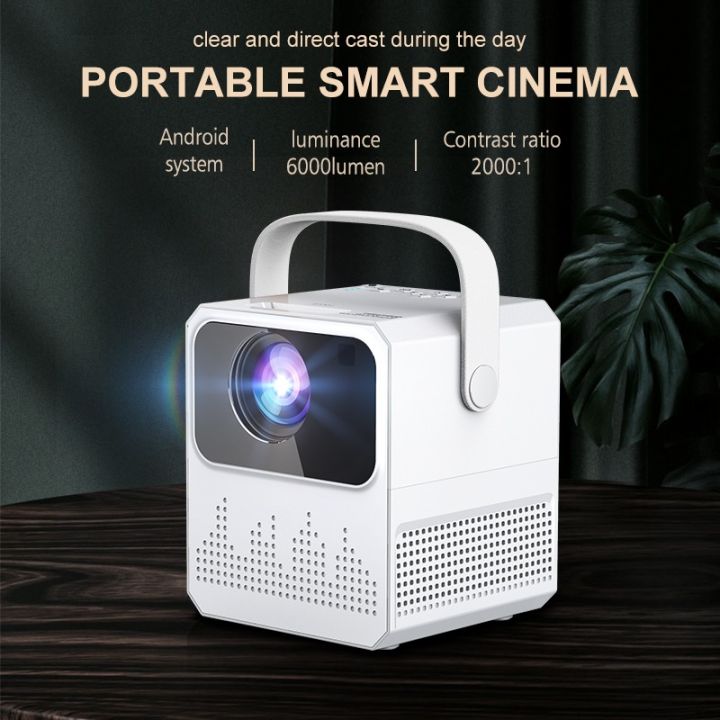 Portable projector 4k 5G WIFI Mini Projector For Phone Smart Real 1080P ...