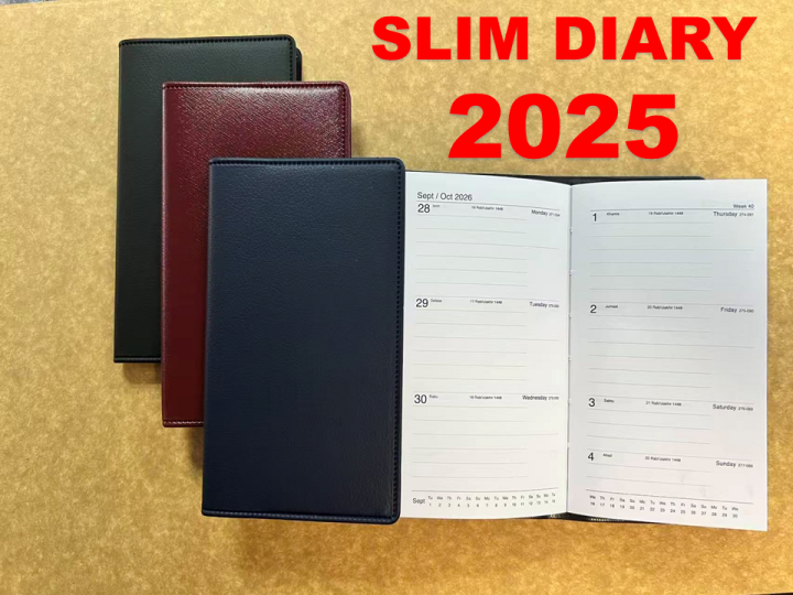 Slim Pocket Diary Year 2026 : Handy Diaries for January 2026 - December ...