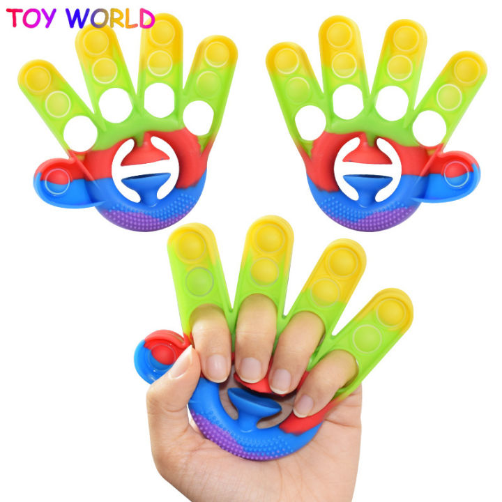 Pop It Fidget Toy with Simple Dimple Sensory Push Bubble Silicone ...