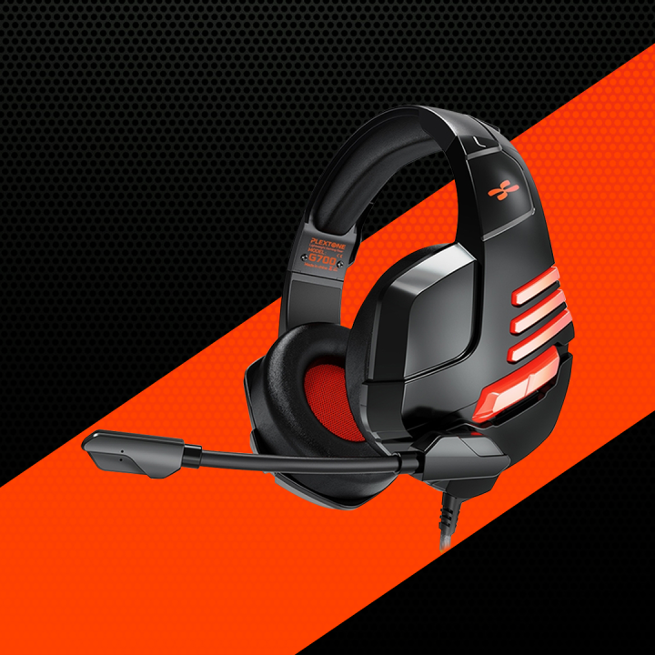 YEAR-END SALE 】PLEXTONE G700 Lightweight Gaming Headphones Extra Bass ...