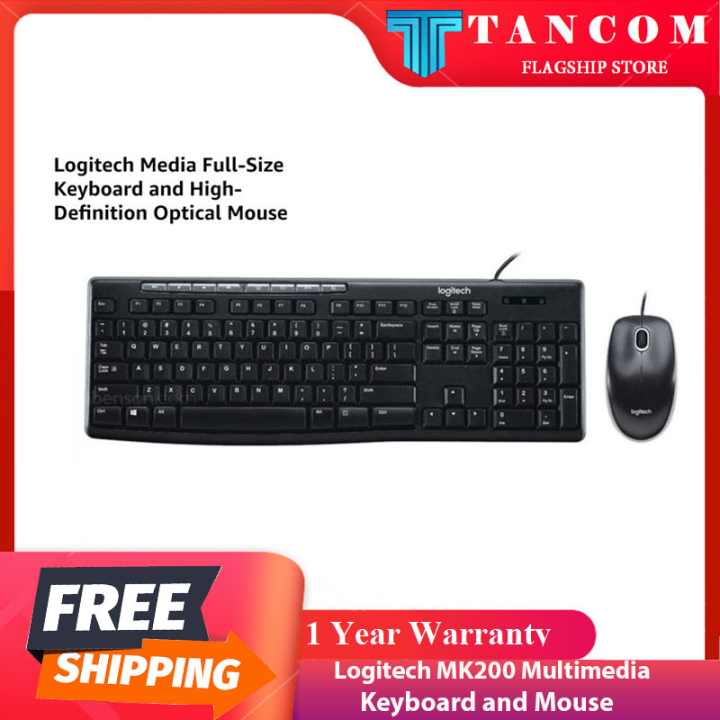Logitech MK200 Multimedia Keyboard and Mouse | Lazada PH