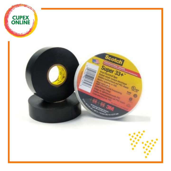 3M Scotch Super 33+ Vinyl Electrical Tape (19mm x 20m) | Lazada