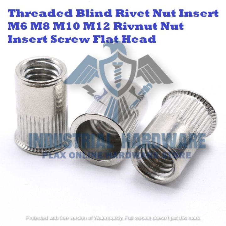 M6 - M12 Metric Threaded Blind Rivet Nut Insert M6 M8 M10 M12 Rivnut ...