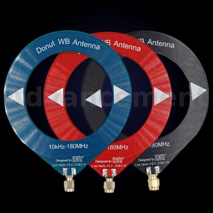 Donut Loop SMA SDR Antenna Wide Frequency Response 10kHz-180MHz for ...