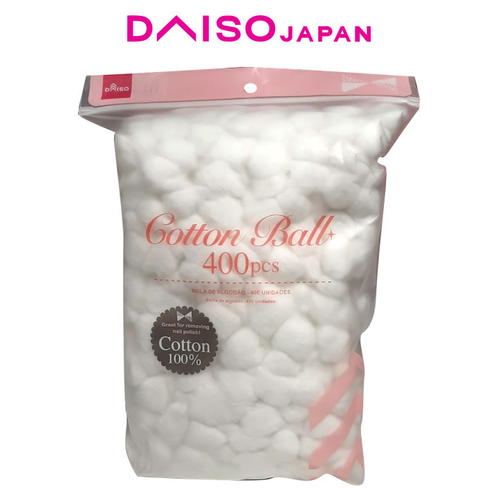 Daiso Cotton Balls (400 pieces) | Lazada PH