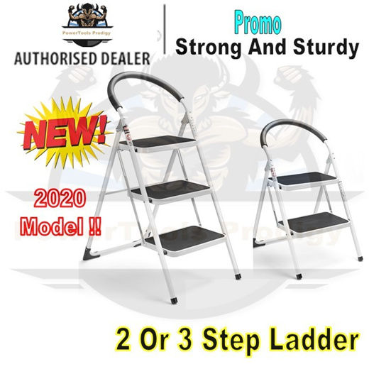 STEP LADDER/ STOOL STEP LADDER/ 150KG CAPACITY FAMILY LADDER/ WIDE STEP ...