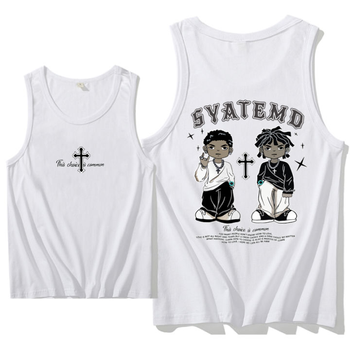Oversized Sando Men's and Women's Universal Style American Anime Hip ...