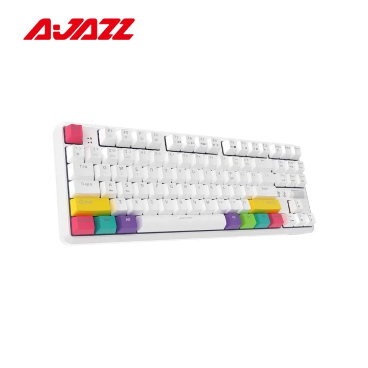 Ajazz K870T Bluetooth Mechanical Keyboard RGB 87-key Dual-Mode Brown ...