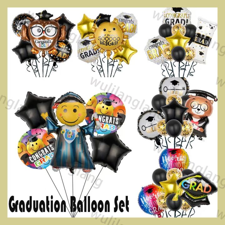 New Graduation Balloon Sets Celebrating Graduation Themed Balloon ...