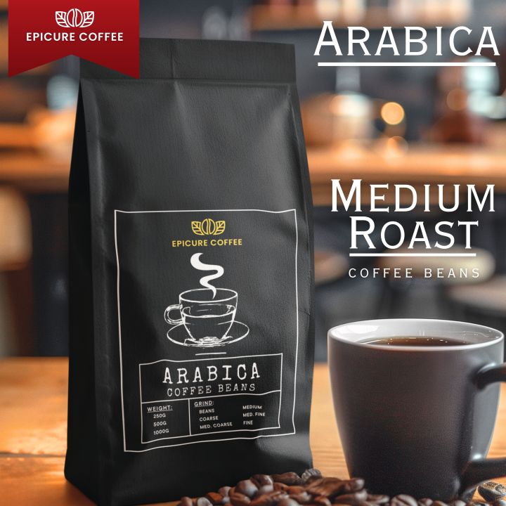 Epicure Arabica Coffee Beans and Grounds - Medium Roast - Pure | Lazada PH