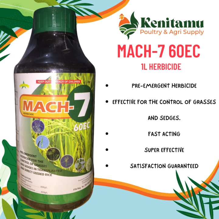MACH-7 60EC 1L HERBICIDE BY: VANN HAWK FOR PLANT CARE AND CROPS/ FAST ...