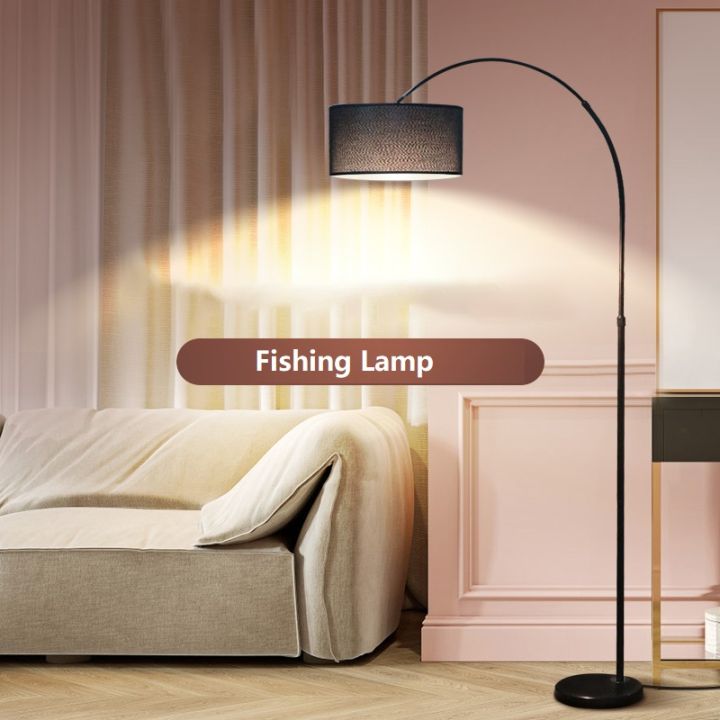 Floor Lamp Fishing Lamp With Flexible Rod 180cm High With Free Bulb ...