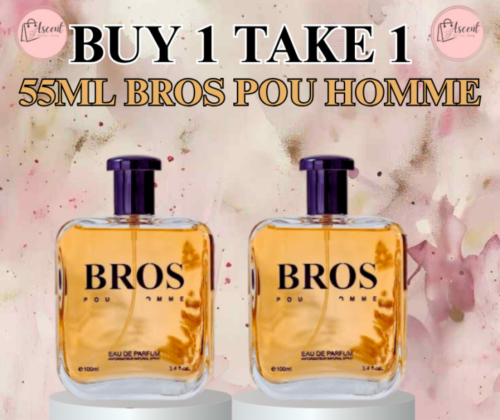 (BUY 1 GET 1)BROS MEN'S LUXURY PERFUME LONG LASTING LIGHT FRAGRANCE ...
