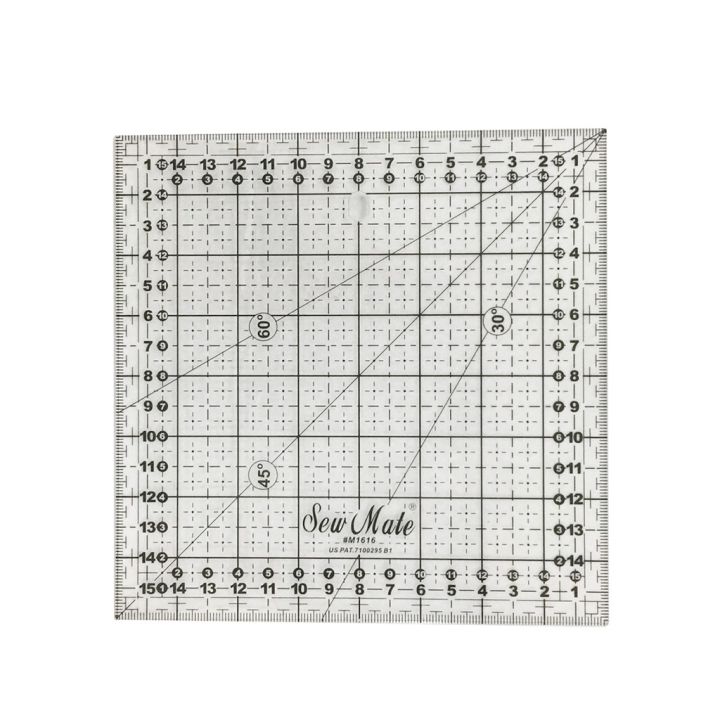 Sew Mate Quilting Ruler (16cm x 16cm) Metric Version | Lazada