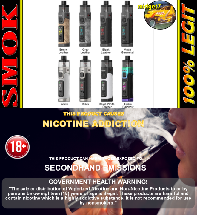 Smok RPM 5 Pro 80W Pod System Kit 6.5ml (18650) | Lazada PH