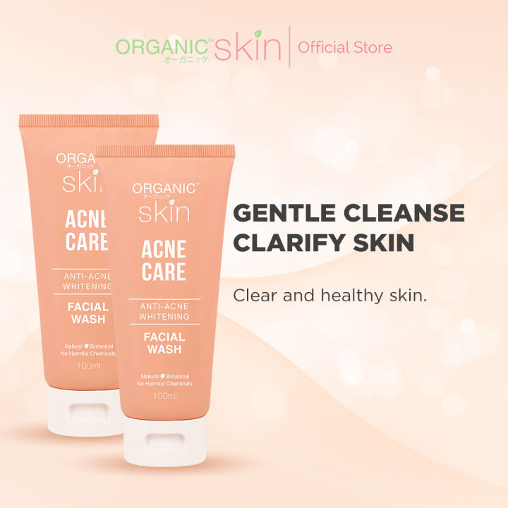 Organic Skin Japan Acne Care Antiacne Whitening Facial Wash Cleanser ...