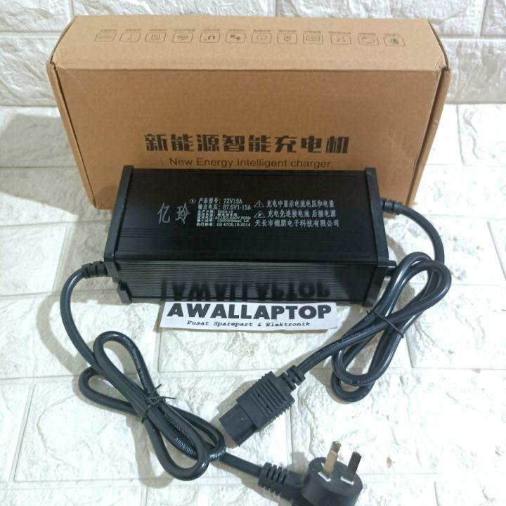 charger motor listrik 72V 15A 20S 24S lithium lifepo4 84V 87.6V ...