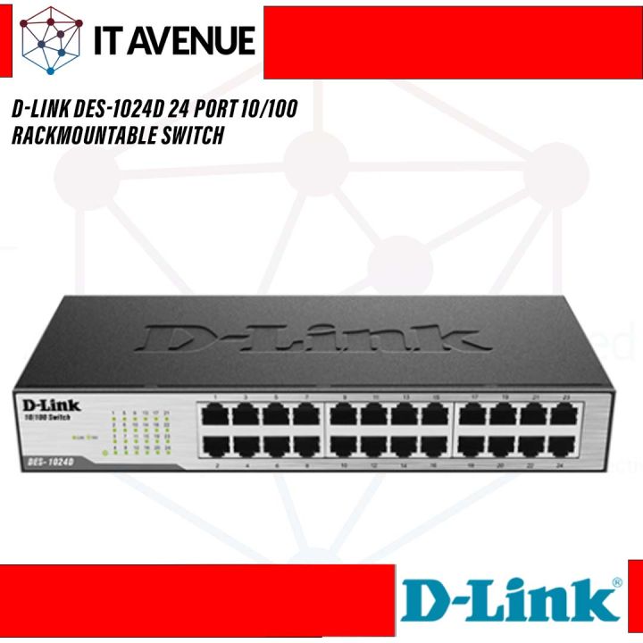 d-link des-1024d 24 port 10/100 rackmountable switch | Lazada PH