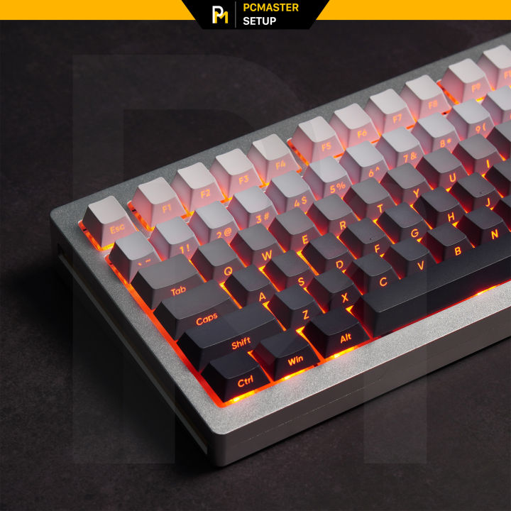 Keycap xuyên led Gradient Side print Cherry Profile họa tiết double ...