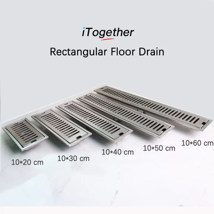 【Ready stock】Floor Drain Top-grade304 Stainless Steel Rectangular Floor ...