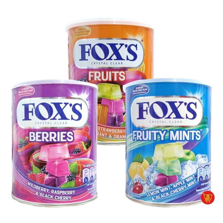 Fox's Crystal Clear Candy / Fruits / Berries / Fruity Mints candy in ...