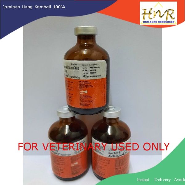 1btl Anthiomaline Inj 50ml ubat puru atau ketuat untuk lembu & kambing ...
