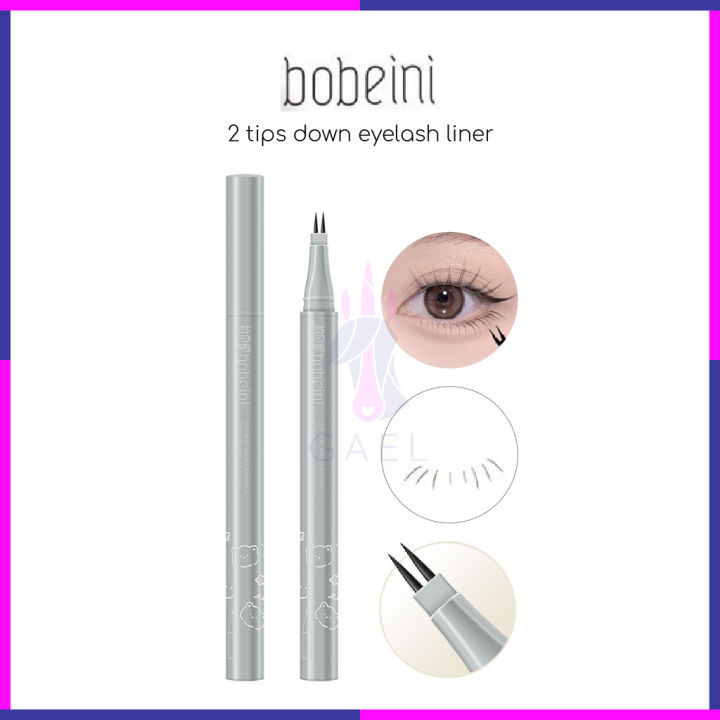 BOBEINI Eyeliner Double Tips Lower Bulu Mata Eyeliner Cair Tahan Air ...