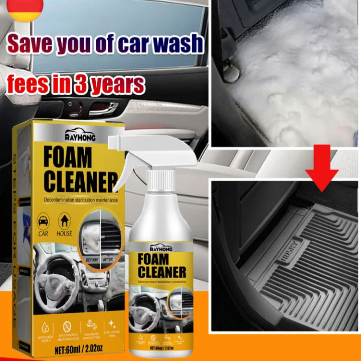 Car interior foam refinisher cleaner Dashboard Retreading Agent Leather Seat Spray Multi Purpose ...