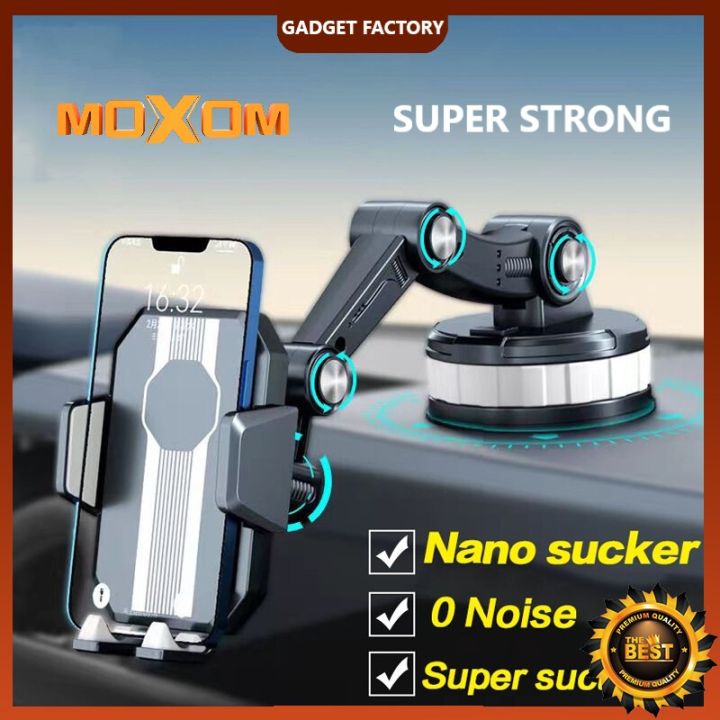 [MOXOM] 360° Super Strong Phone Holder Extendable Car Mount Holder ...