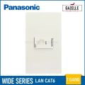 Panasonic Wide Series CAT6 LAN Outlet - 1, 2 Gang or Device Only ...