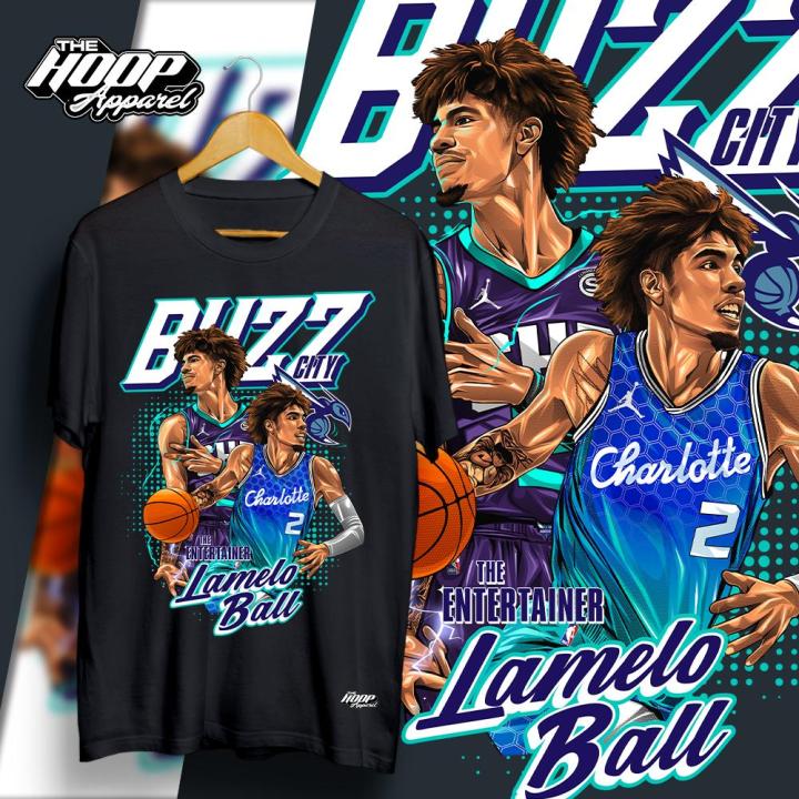 THE HOOP APPAREL LAMELO BALL GRAPHIC COTTON TSHIRT FOR MEN AND WOMEN ...