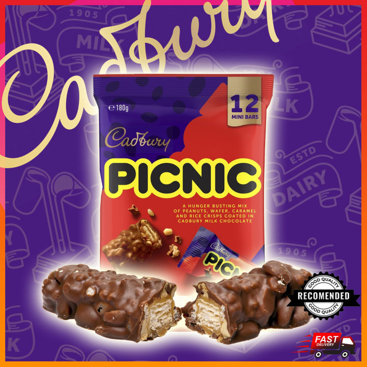 Cadbury Picnic Chocolate Sharepack 12 Pieces 180g | Lazada