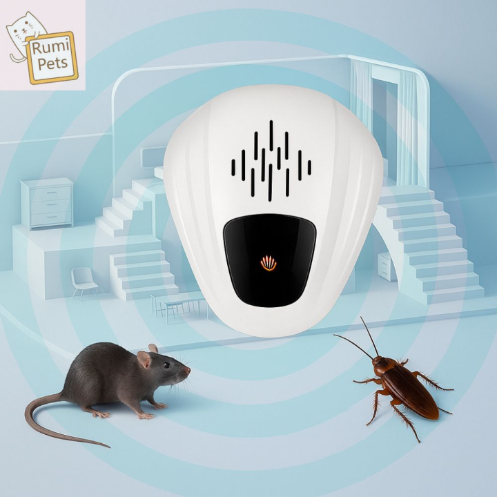 RUMI Three Stage Ultrasonic Mouse Repellent Safety Intelligent Fly ...