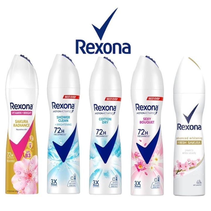 ของแท้ 100% Rexona สเปรย์ลดเหงื่อ พร้อมระงับกลิ่นกาย เรโซน่า 135 ml ...
