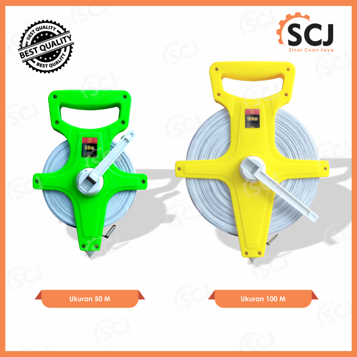 SCJ - Meteran Tancap / Meteran Tanah / Meteran Rol 50 Meter 100 Meter ...
