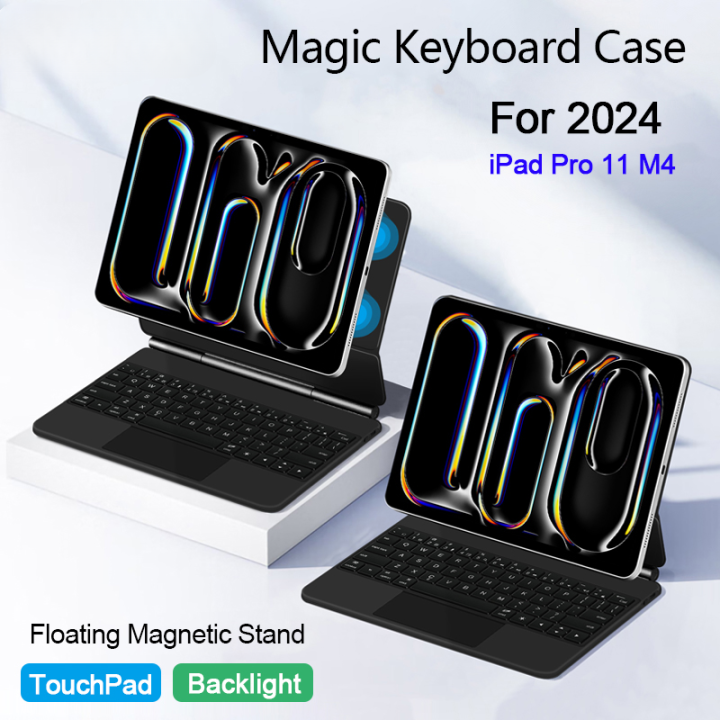 Strong Magnetic Magic Keyboard Cover for iPad Pro 11 Inch 2024（M4 ...