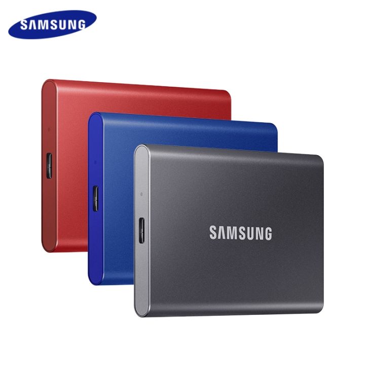 Original SAMSUNG T7 SSD 500GB 1TB 2TB USB 3.2 Gen.2 (10Gbps) Type-C ...