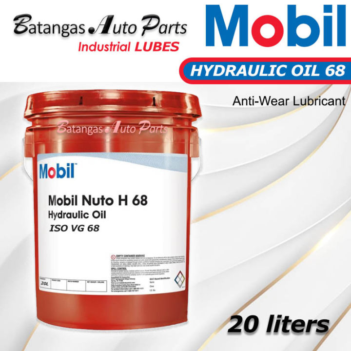 MOBIL NUTO H68 Hydraulic Oil 68 (1Pail) 20 liters | Lazada PH