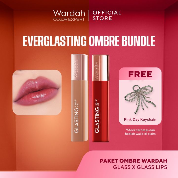 [BUNDLE OMBRE] WARDAH Paket Ombre Glasting Liquid Lip - Makeup | Lazada ...