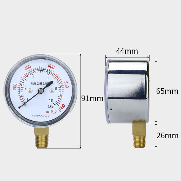 【Estima】 Kpa Pressure Gauge -40~0kpa 0-2.5kpa 0-4kpa 0-6kpa 0-10kpa 0 ...