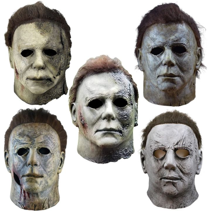 Movie Michael Myers Costume Halloween Cosplay Horror Killer Full Face ...