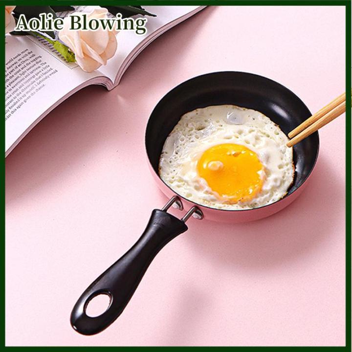 Aolie Mini Frying Pan Stainless Steel Prevent Stick Induction Pot Round ...