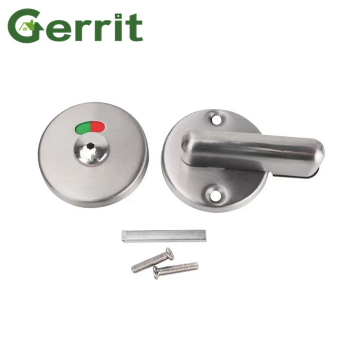 Zinc Alloy Door Lock Bolt Restroom Vacant Engaged Privacy Indicator ...