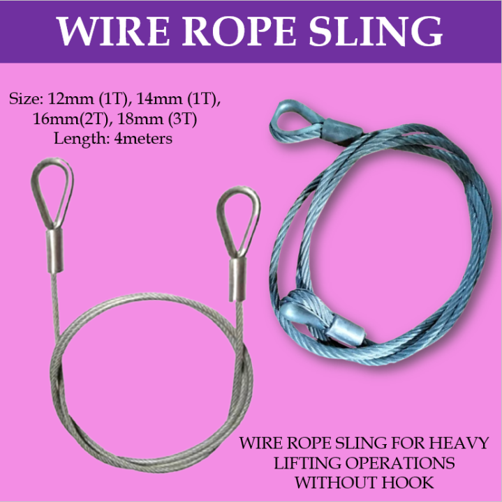 Lifting Equipment Wire Rope Sling For Heavy DUty Lifting Operations ...