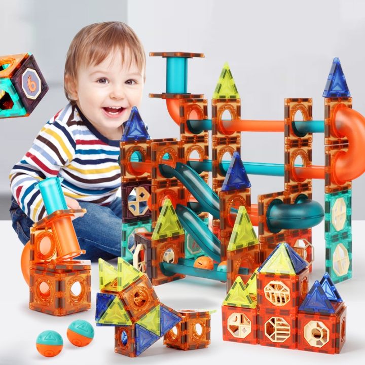 Big Size Magnetic Building Blocks Construction Designer Set Magnets ...