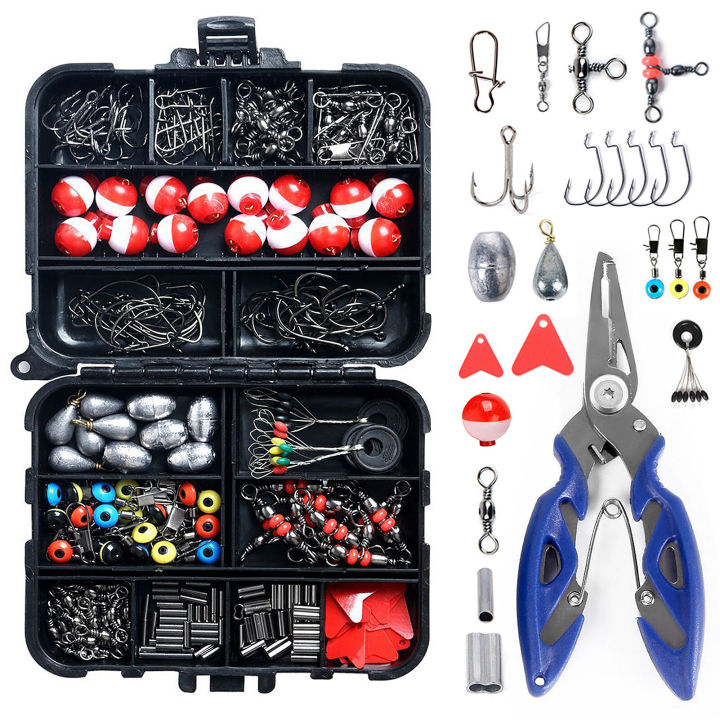 ABS Fishing Weight Sliders 50pcs Fishing Sinker Slides With Metal Snaps ...