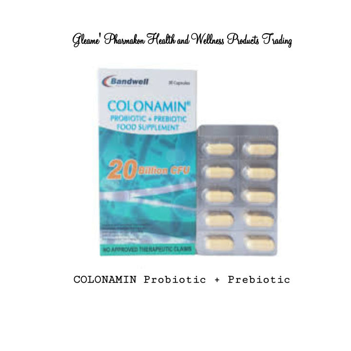 Colonamin Probiotic + Prebiotic 30s Capsules | Lazada PH