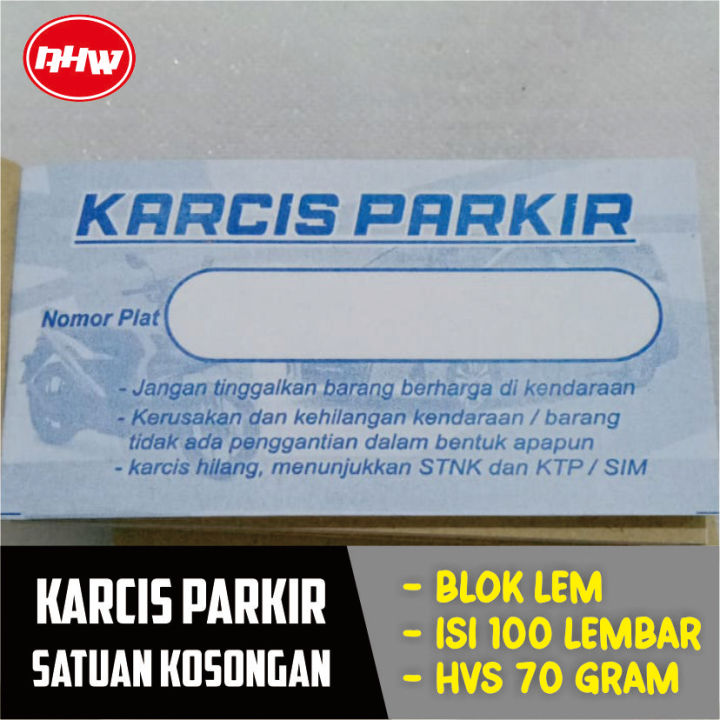 Karcis Parkir Satuan Kosongan | Lazada Indonesia
