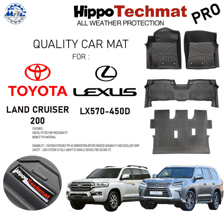 HIPPO TECHMAT PRO for Toyota LAND CRUISER 200 LC200/ Lexus LX570-450D ...