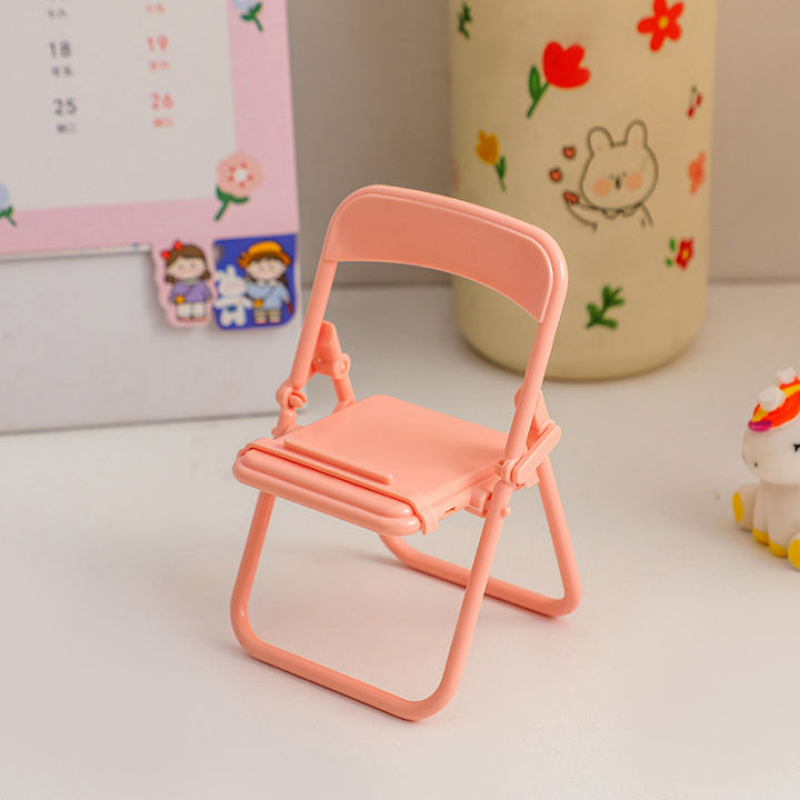 Mini Chair Shape Mobile Phone Stand Portable Cute Colorful Adjustable ...